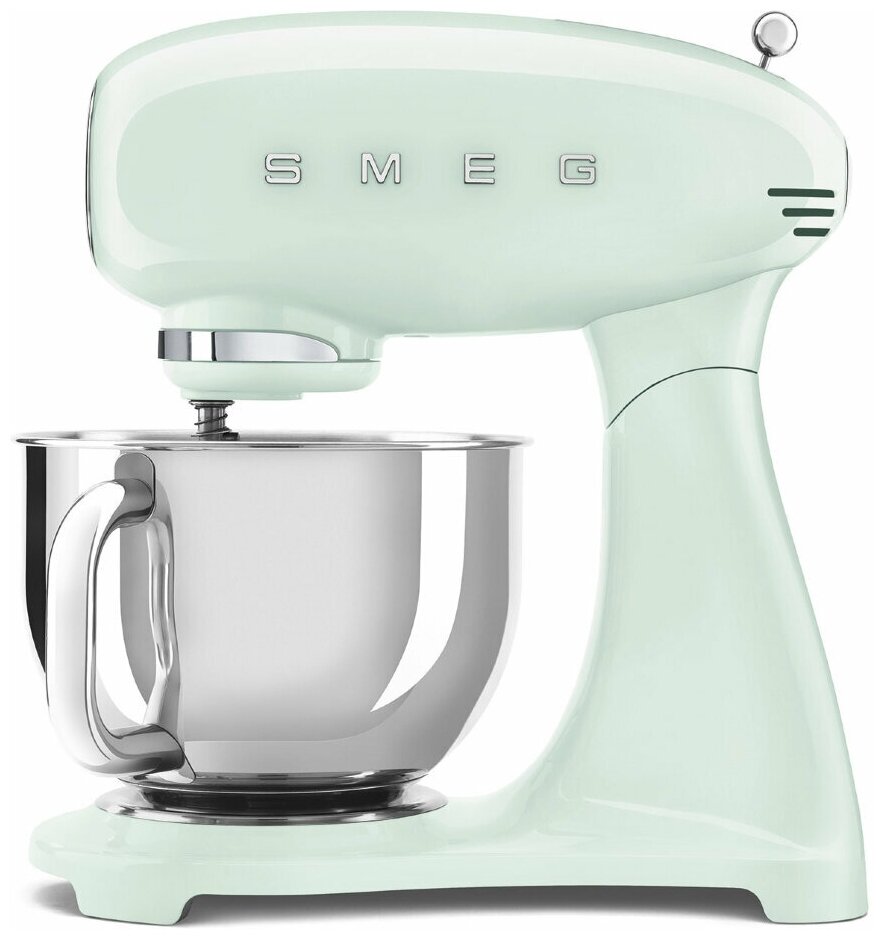 Миксер Smeg SMEG SMF03PGEU, пастельный зеленый, планетарный, нержавеющая сталь, 4,8 л