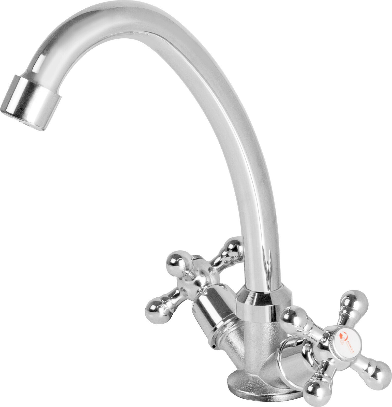 Смеситель для кухни ECONOCE вентильный, серия 480, поворотный J-образный излив