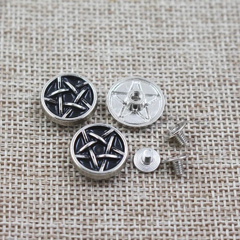 Заклепки для кожи, набор из 5 штук 15 mm