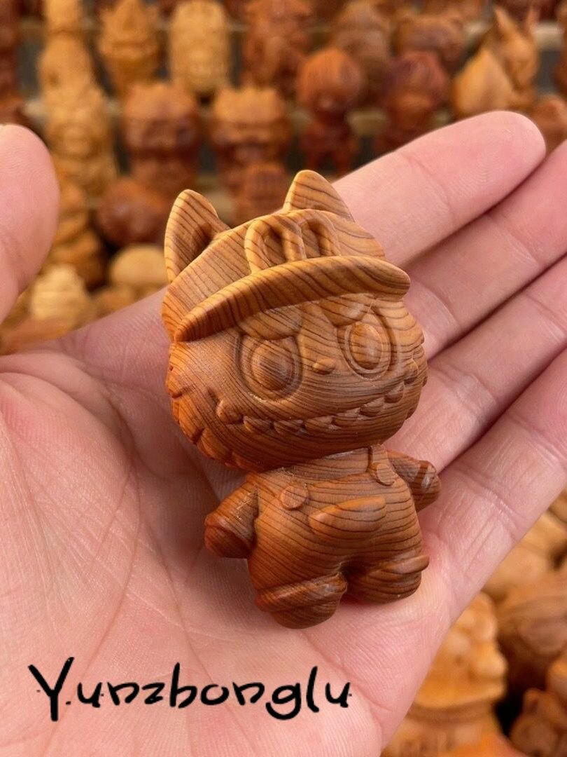 Yunzhonglu TLABUBU/тлабубу, Натуральная древесина, Настольный аксессуар, Деревянная резьба