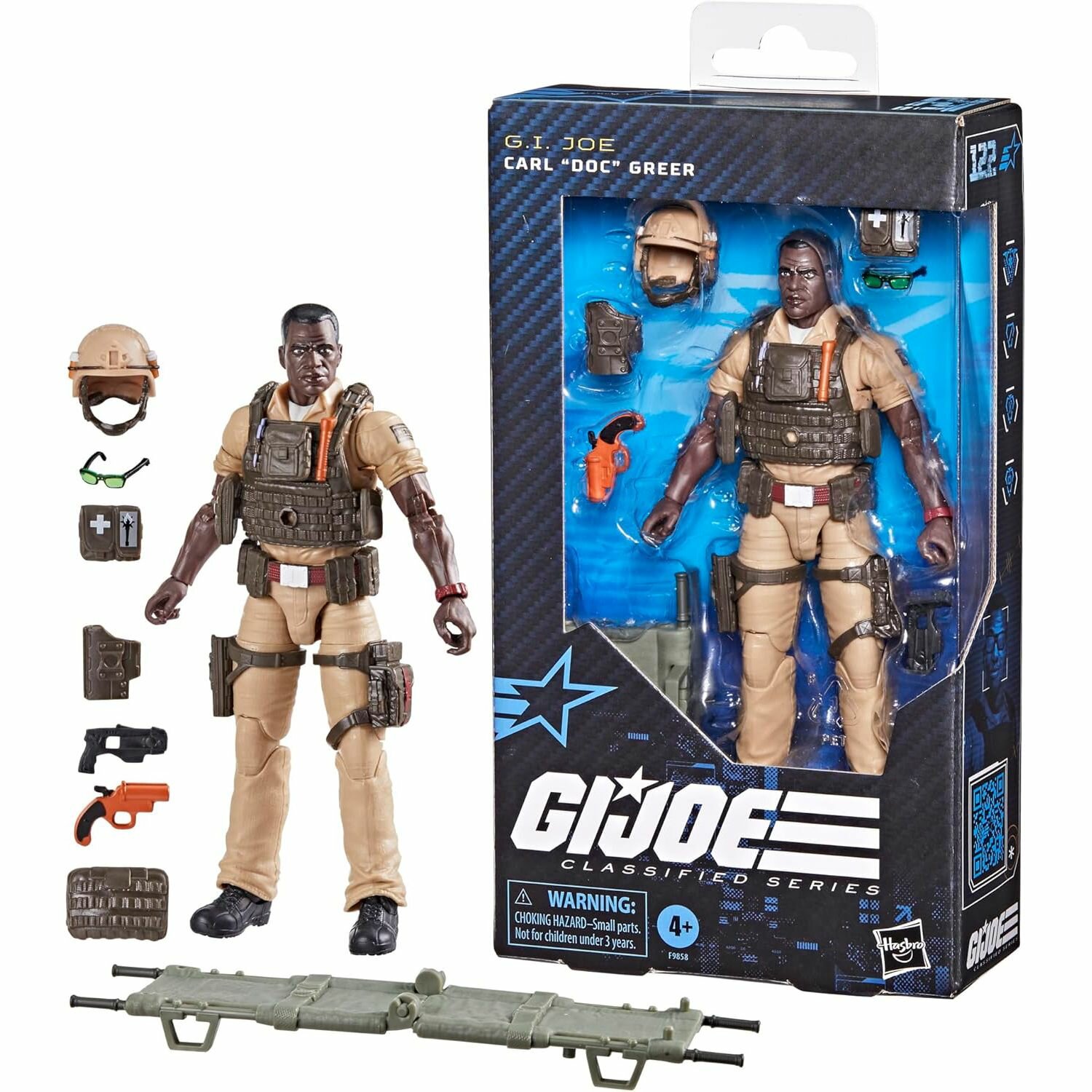 Фигурка Hasbro G.I. Joe Classified Series #122, Карл Док Грир, 6 дюймов