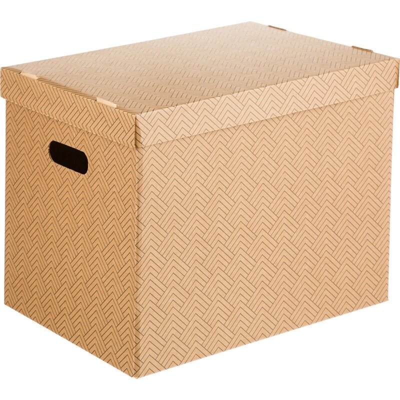 Короб для хранения Attache Графит 390х320х290 усилен. дно ККД-1, бурый,3шт/уп