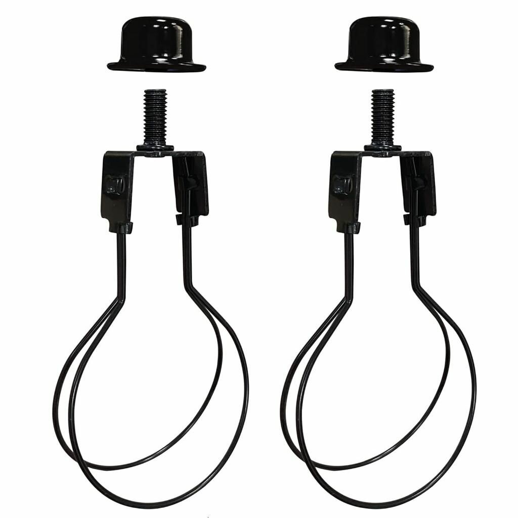 Абажур,1 комплект из 2 предметов, зажим для лампы, головка украшения пузырьками-черный