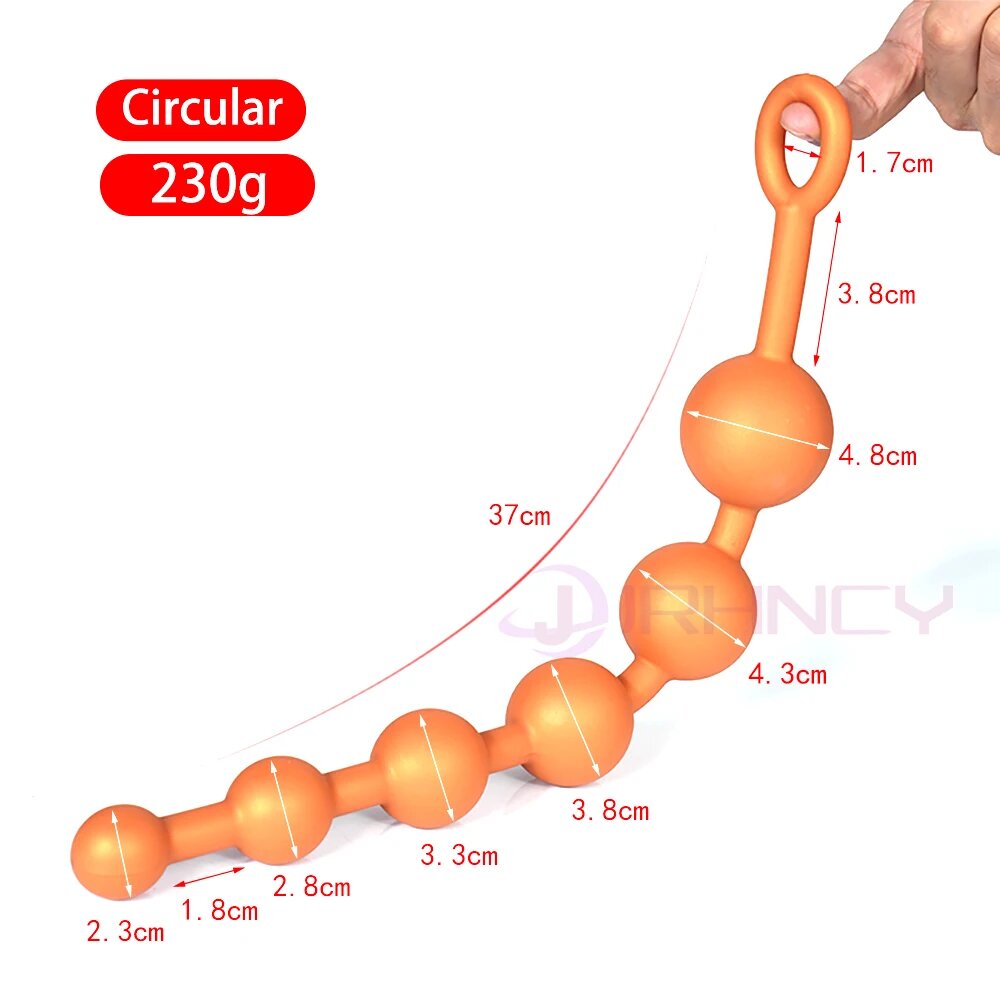 Анальные шарики, секс-игрушки для мужчин и женщин, анальная пробка из жидкого силикона, Rounded