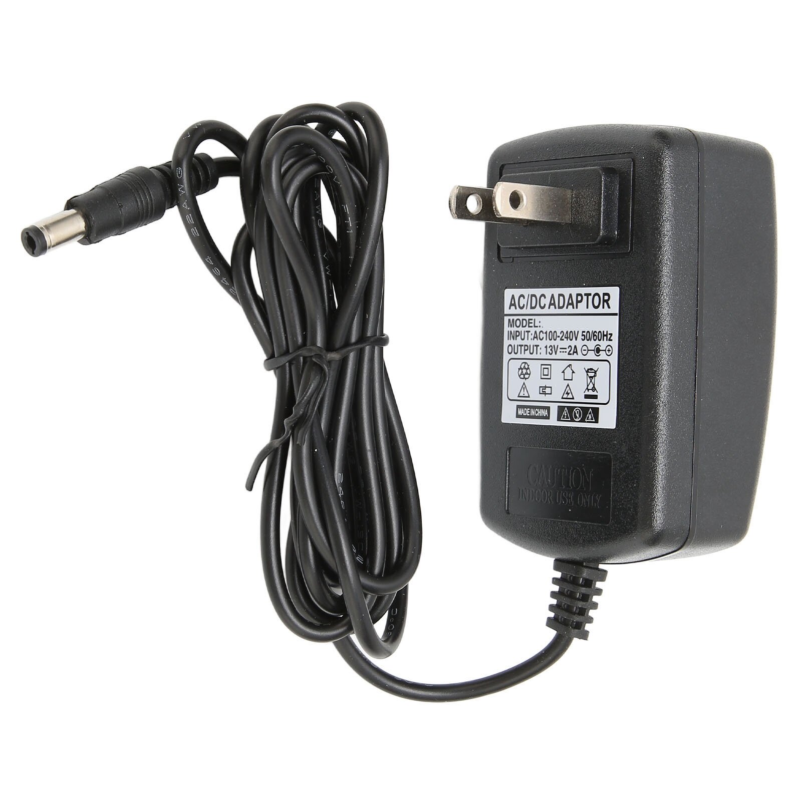 Зарядное устройство 13 В 2 А, стабильное, безопасное, Plug and Play, адаптер для дома, автомобиля, отеля, клуба, 100‑240 В США