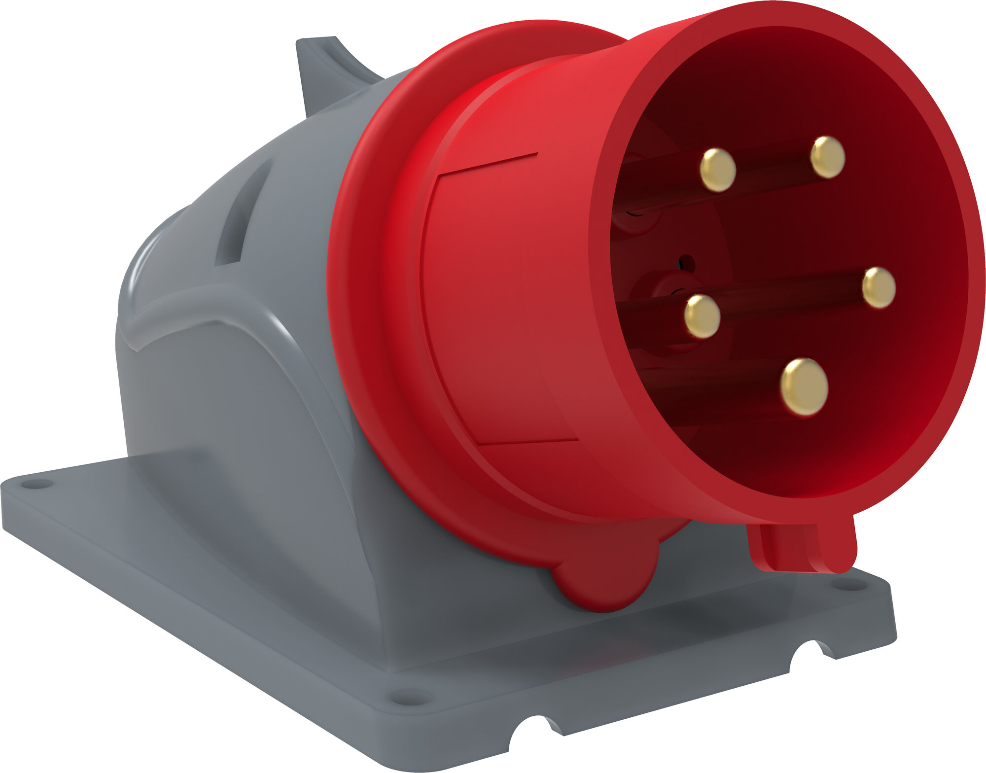 Вилка стационарная IEK ССИ-525, 32 А, 3Р+РЕ+N, 380 В, IP44