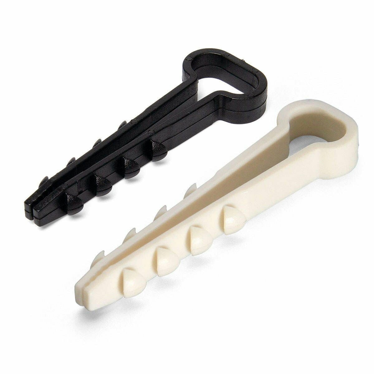 Дюбель-хомуты КВТ ДХП 8 5 цвет белый, упаковка 100 шт