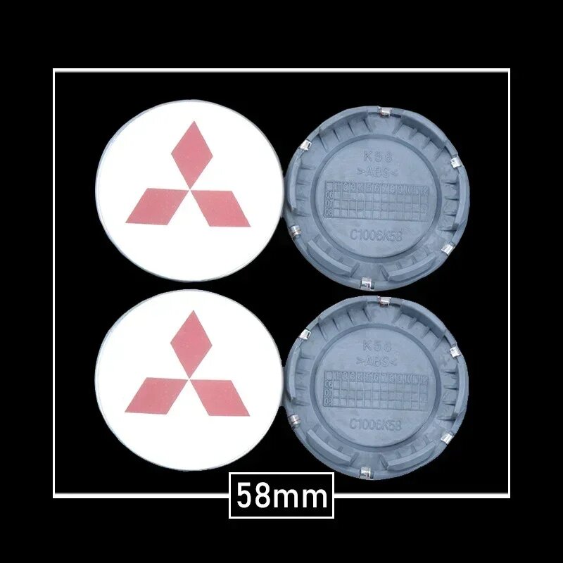 50/54/58/60/81 мм колпаки центральной ступицы колес автомобиля для Mitsubishi Lancer ASX EVO F