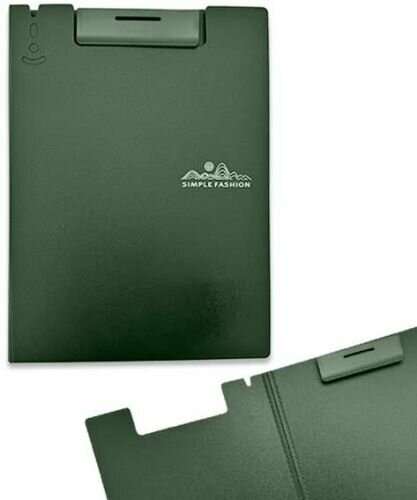 Папка-клипборд INTELLIGENT формат А4, цвет тёмно-зелёный, с дополнительной створкой (DK-86)