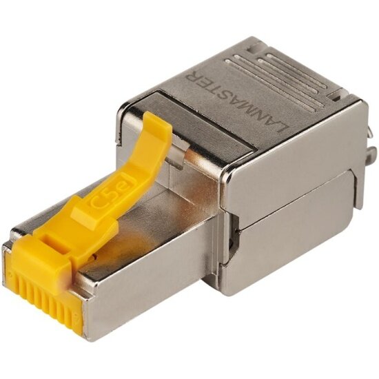 Полевой коннектор Lanmaster RJ45 8P8C, экранированный, кат.6A LAN-TMP-S6A