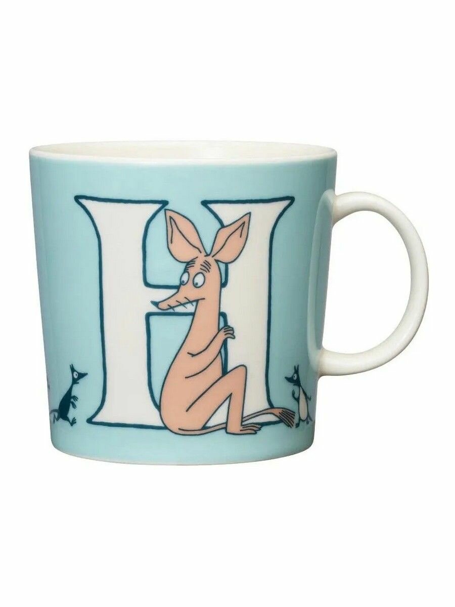 Кружка Arabia Finland Moomin Алфавит буква "H", фарфор, 400 мл.