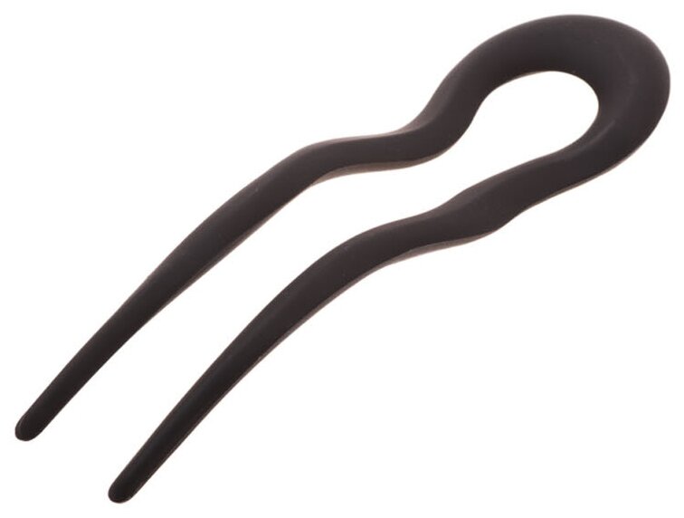 Шпилька для волос большая черная (карбон), 13 см. 1 шт.