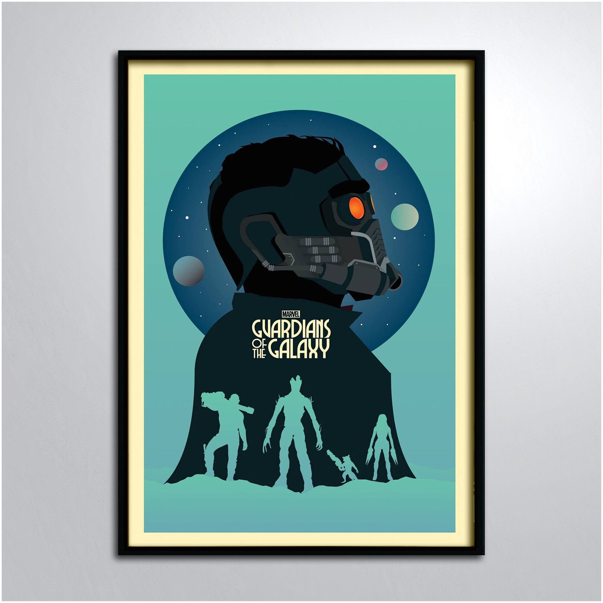 Постер без рамы/Марвел Стражи Галактики Аппликация Синий Marvel Guardians of the Galaxy