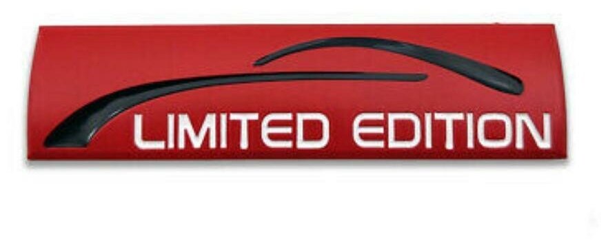 Шильдик надпись Limited Edition / Лимитед Эдишн red (красный)