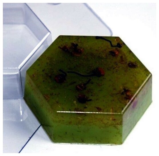 Шестигранник - формочка пластиковая для изготовления мыла, шоколада и гипсовых отливок