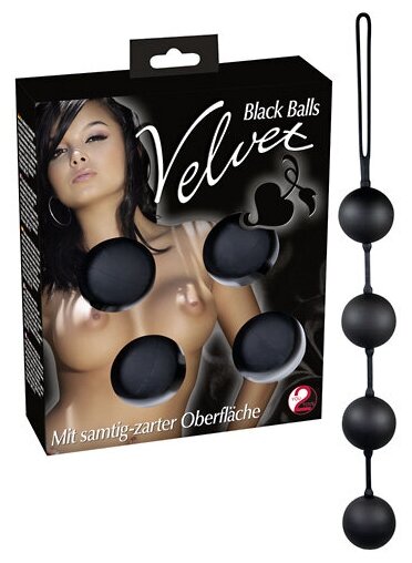 Шарики анальные 4 шт. на сцепке в силиконе