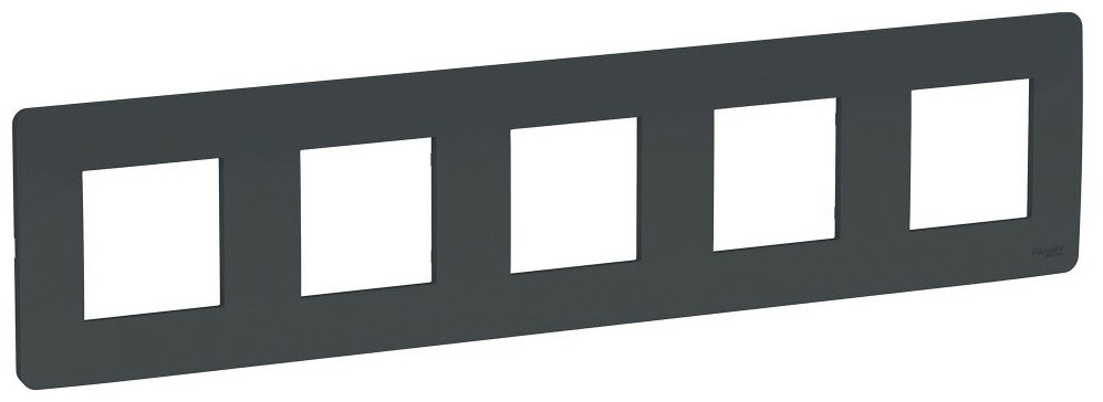 SE Unica Studio Антрацит Рамка 5-ная