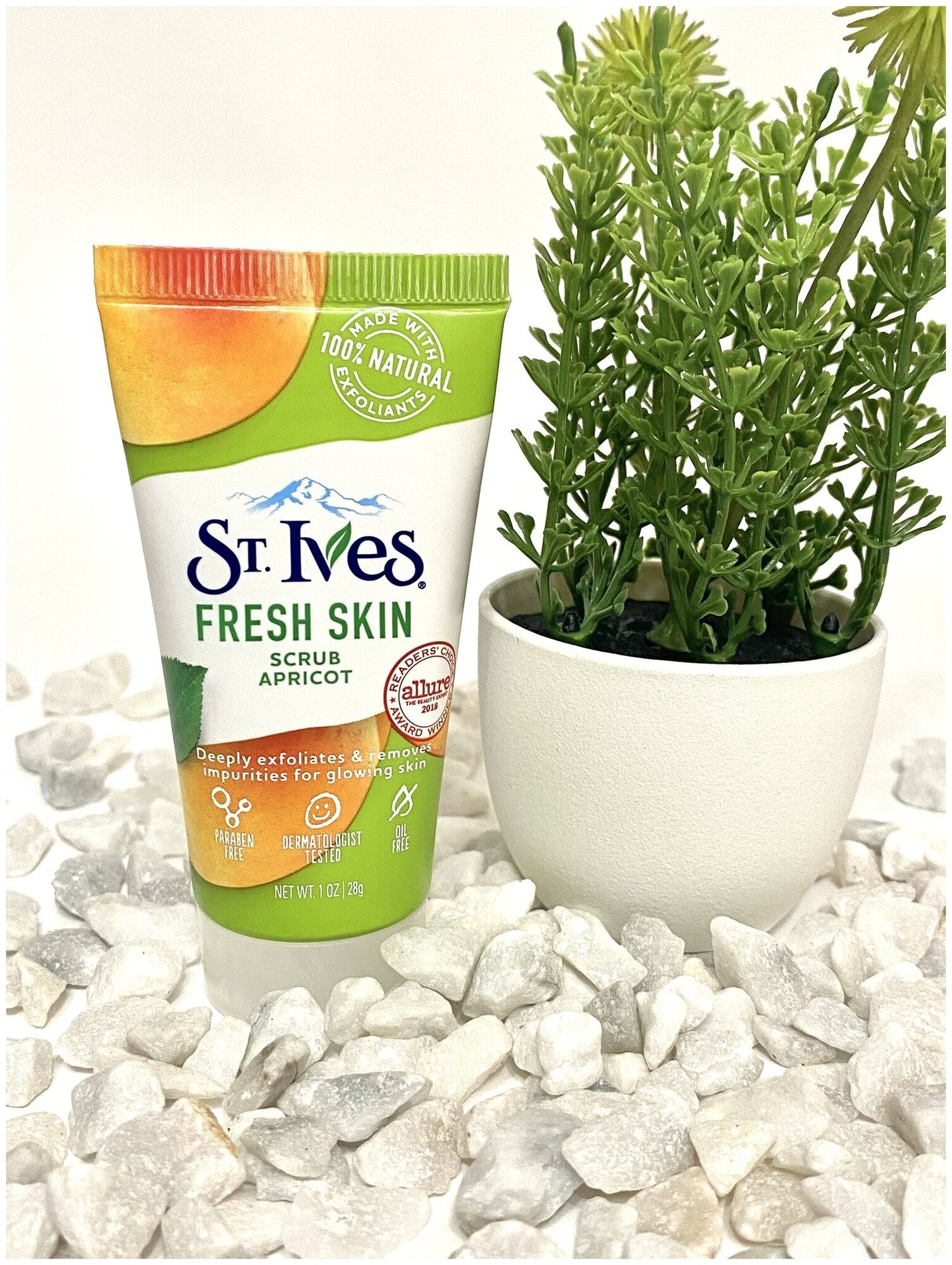 St. Ives Fresh Skin Абрикосовый скраб для лица, 28гр.