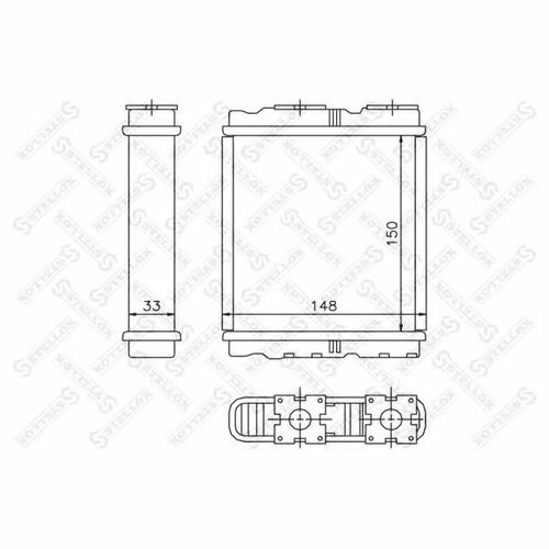 Радиатор печки Stellox 1035077sx для Opel Frontera