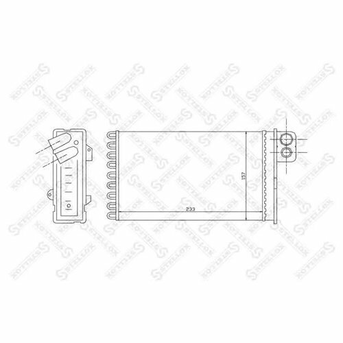 Радиатор печки Stellox 1035092SX для Citroen C5 II, III