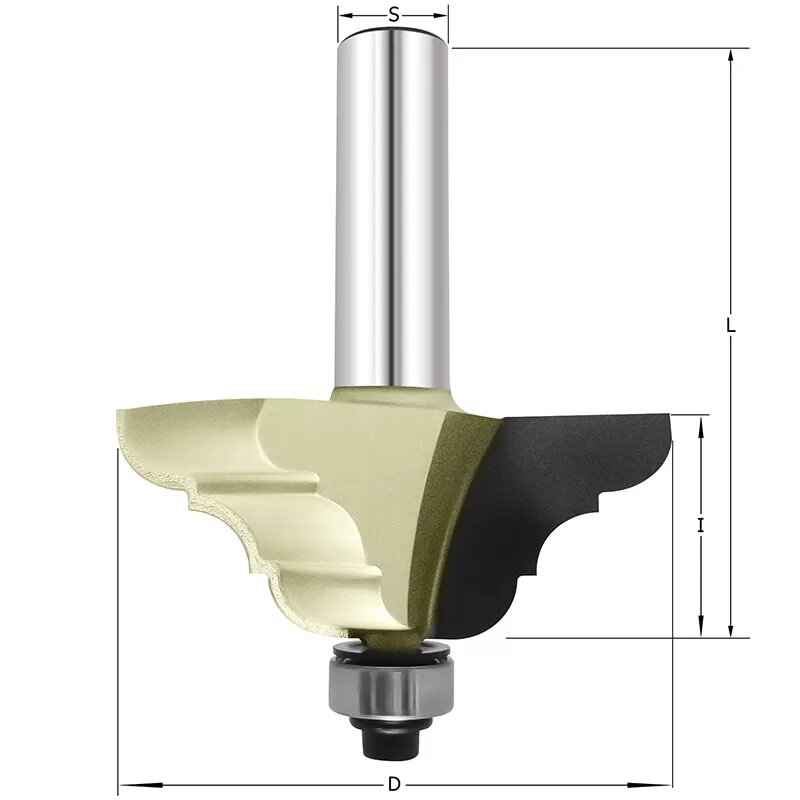 Фреза фигурная молдинговая (нижн. подш.) R=4 D=36x14.2x51 S=8 ARDEN 357830