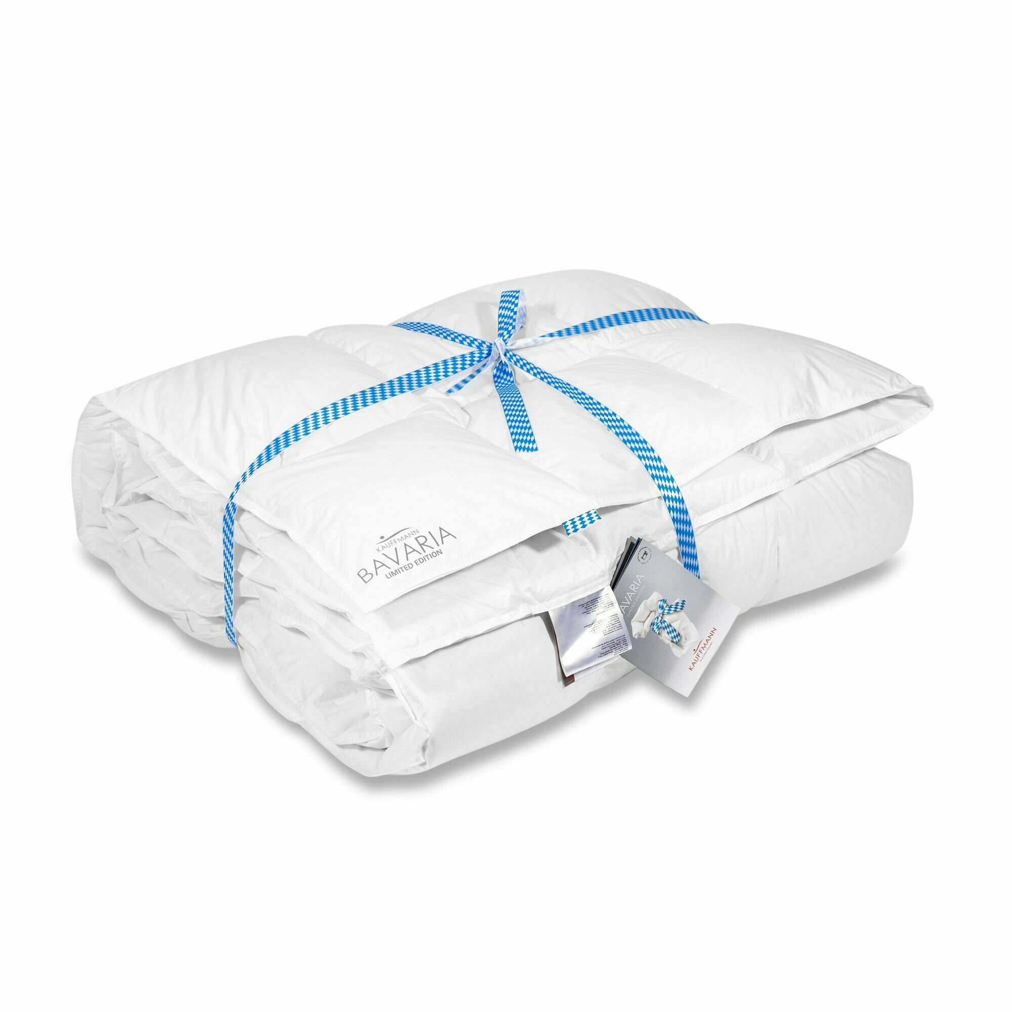 Одеяло пуховое двуспальное Kauffmann BAVARIA 200x220 теплое, зимнее, 100% пух баварского гуся