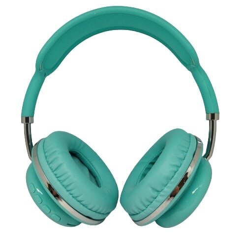 Беспроводные полноразмерные наушники CYZ-MAX22 Pro / Светящиеся наушники с LED индикатором / Объёмный звук и активное шумоподавление, бирюзовый / Wireless Headset Bluetooth 5.0