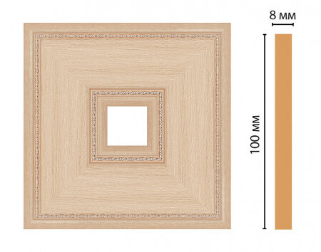 Вставка Цветная Decomaster 187-2-11 В100хШ8хД100 мм / Декомастер.