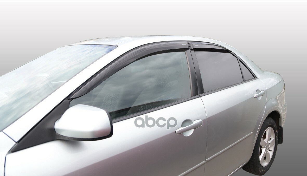 Дефлекторы на бок. стекла Mazda 6 I 2002-2007/седан/ Voron Glassнакладные/к-т 4шт Voron Glass арт. DEF00432