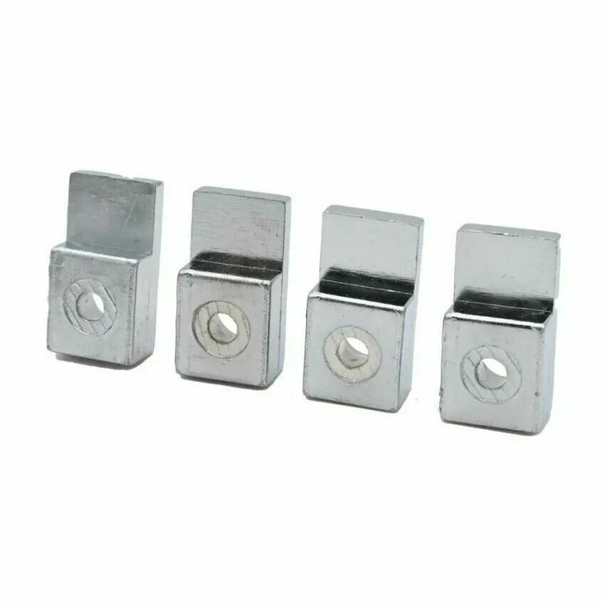 Крепление для стекла душевой кабины Г-образное 4 шт.