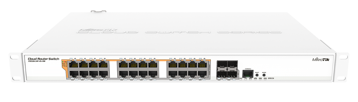 Коммутатор MikroTik CRS328-24P-4S+RM