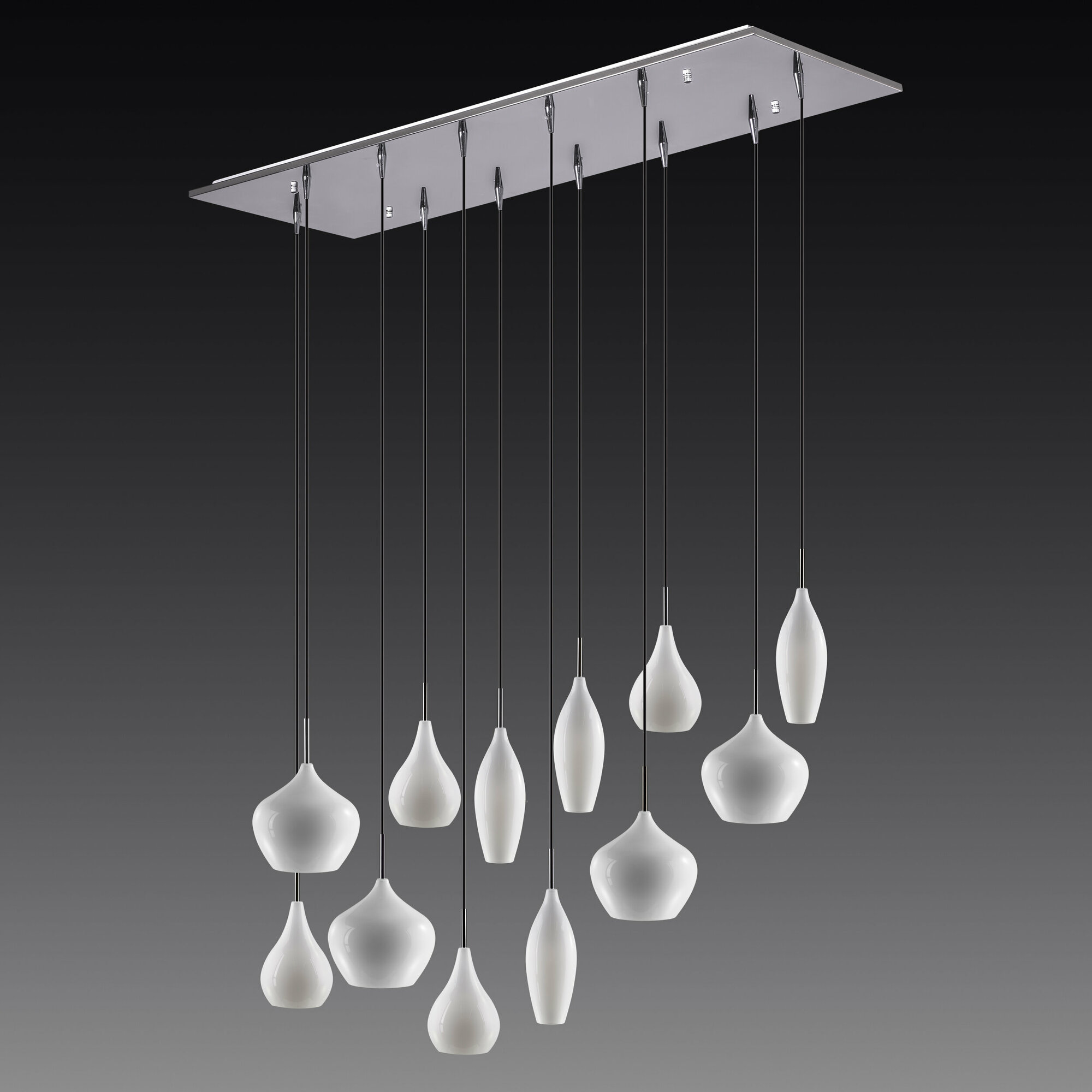 Люстра подвесная Lightstar 803125 PENTOLA 12x40W E14 chrome/black