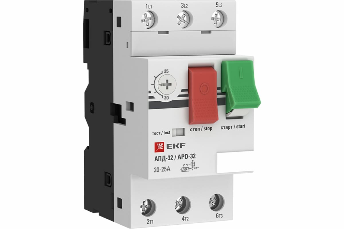 EKF АПД-32 Автомат пуска двигателя 20-25 А APD2-20-25, промышленный модуль управления