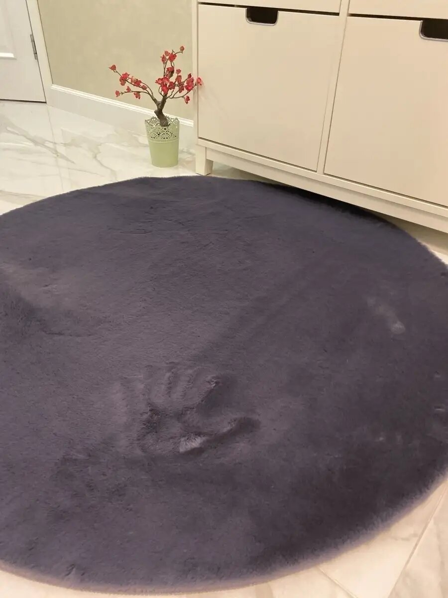 Ковер Natali's Carpets на пол в комнату, прикроватный 200х200 см круглый — фото 1