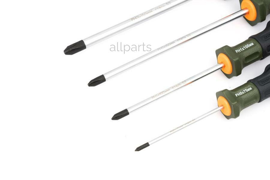 Дело техники 722014 Отвертка крестовая трехкомпонентная РН1*100мм