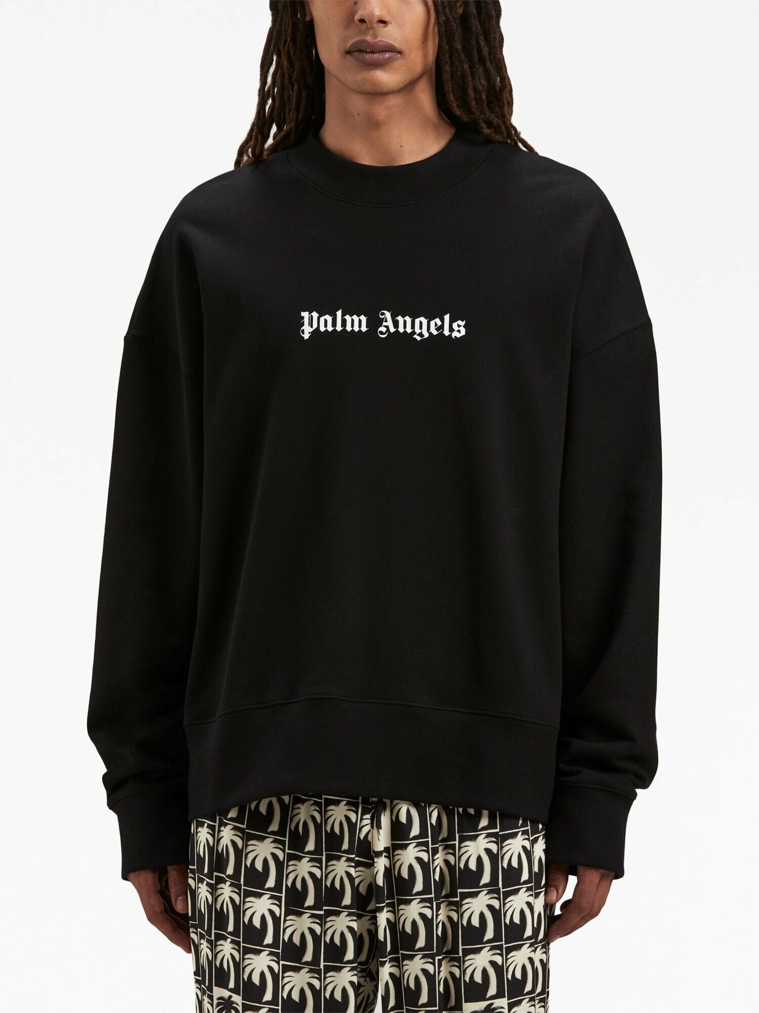 Толстовка Palm Angels Толстовка с логотипом, размер XL, , черный — фото 1