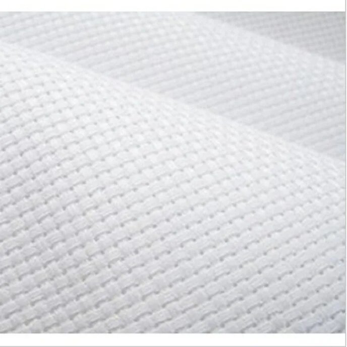 Канва ткань Аида для вышивки крестом 18CT/16CT/14CT/11CT/9CT Белый, 50x50cm, White, 16CT