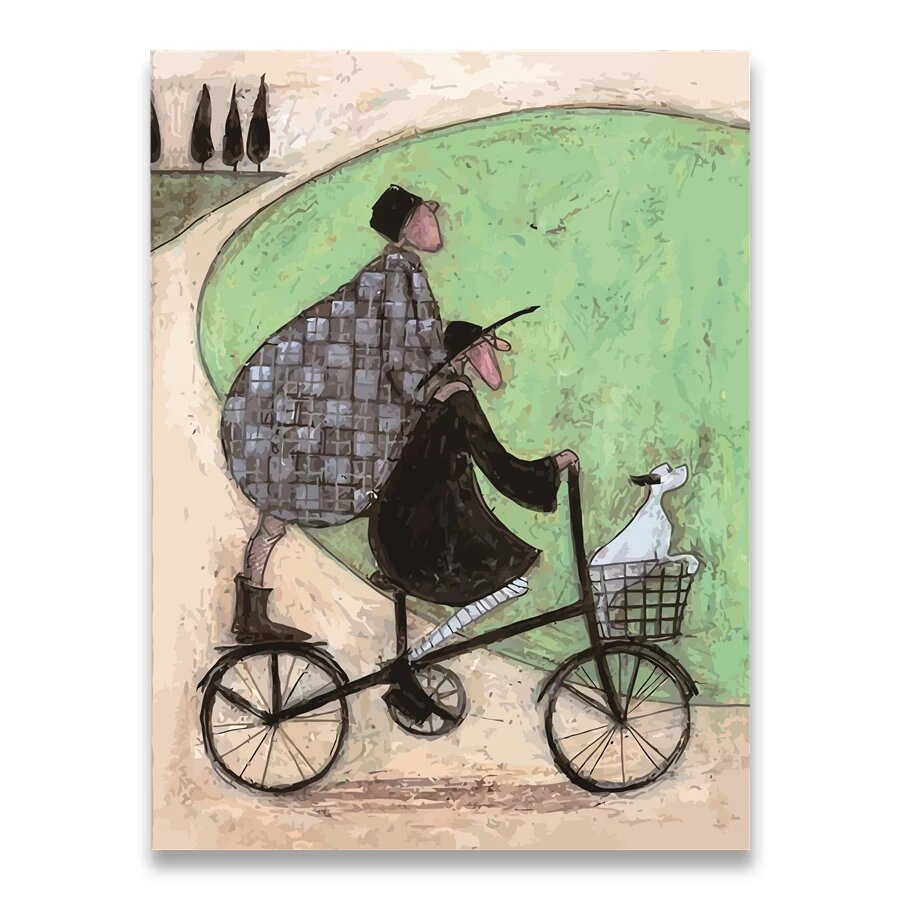 Винтажные скандинавские абстрактные пейзажи, любовные собаки, домашнее животное, холст, настенные художественные картины, постеры и принты, фотографии, домашний декор для гостиной