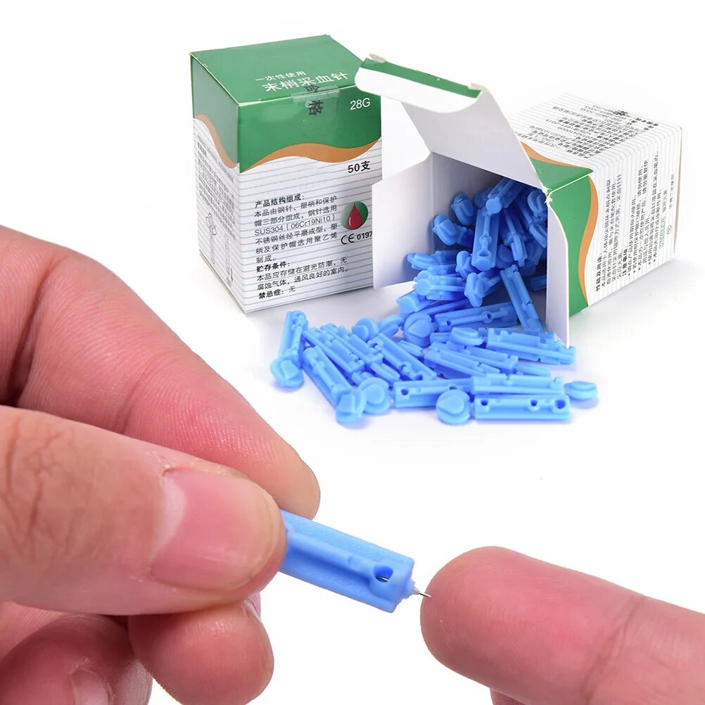 Кузхен Одноразовые ланцеты для крови 28г 50 шт