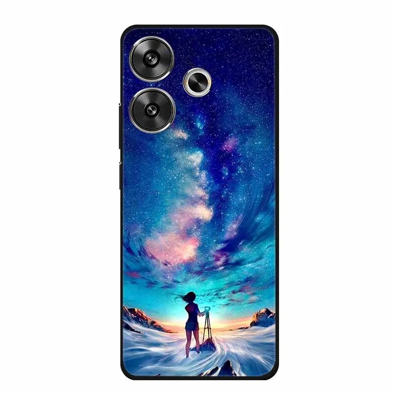 Чехол Xiaomi Poco M6 4G, синий, B06. CH.216