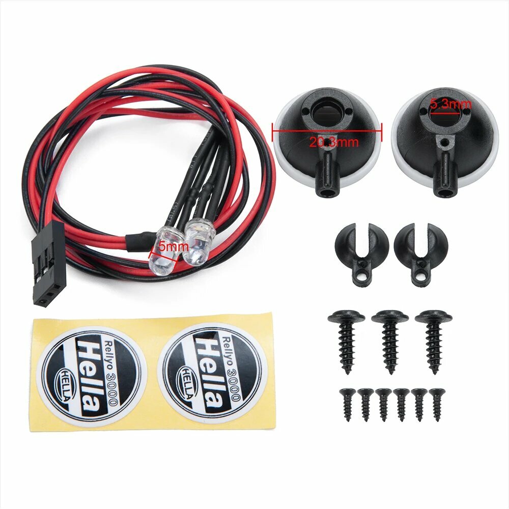LED фонари AXSPEED 1:10, 2 Lights, Цвет: 2