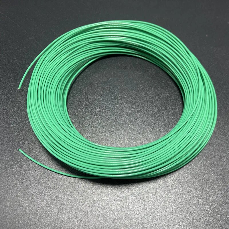Тефлоновый посеребренный кабель KAOJAO 20-6 AWG 26 AWG 0.12mm2, зеленый, 5 meters