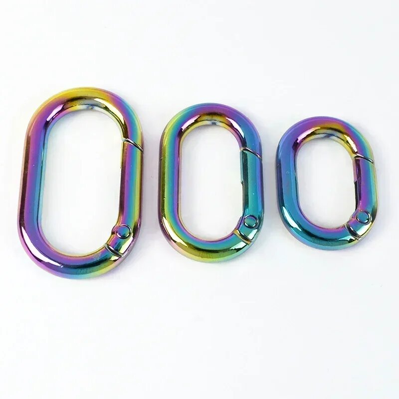 5/10 шт. овальное пружинное уплотнительное кольцо, открывающаяся застежка-триггер, зажим для сумки, ремешок, пряжка, соединительный брелок, кулон, брелок, карабин, карабин