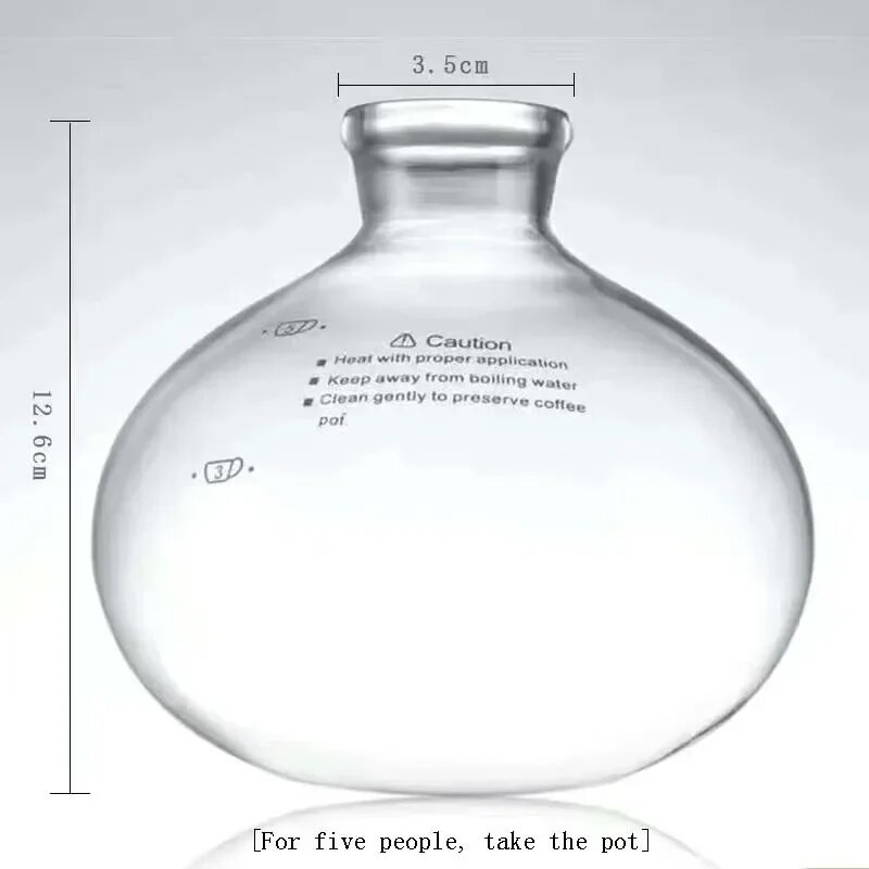 Аксессуары для стеклянного сифона для кофе 3/5 чашек D