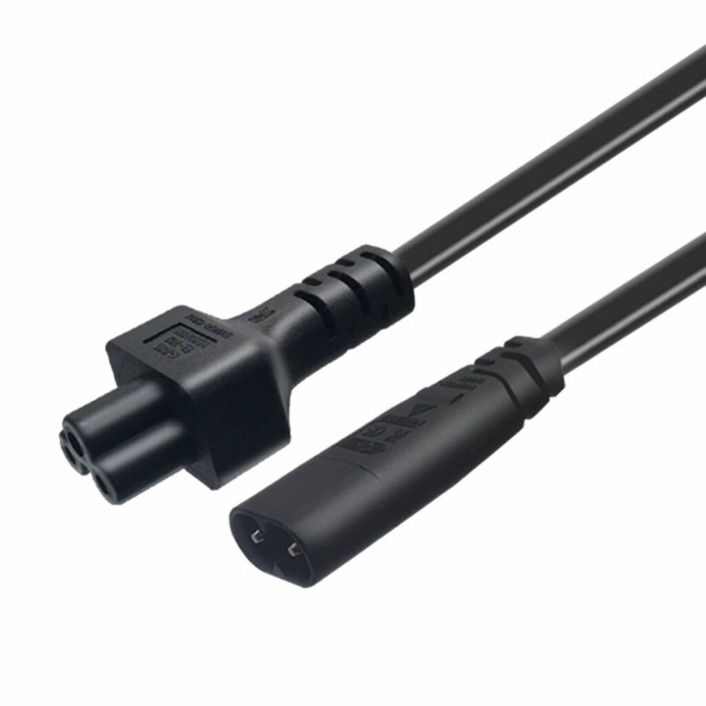 Полностью медный восьмизначный 2-контактный штекер к сливовому хвостовику IEC 320 C8-C5