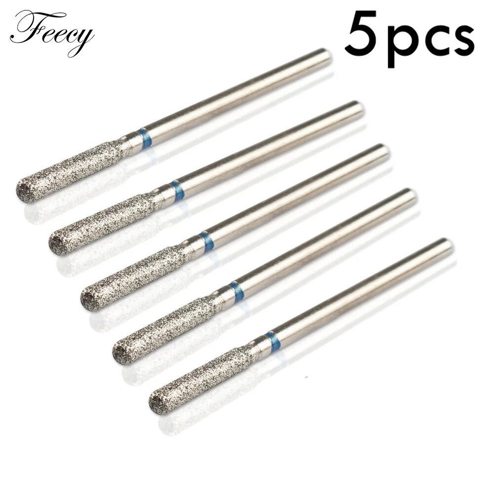 Алмазные сверла для маникюра Feecy, 5 шт, Цвет: 5PCS