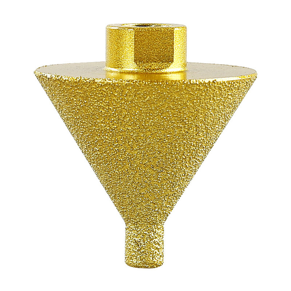 Алмазное сверло для снятия фаски, резьба M10, алмазное зенковочное сверло, расширитель отверстий для расширения, придания формы и обрезки существующим отверстиям в плитке, мраморе, кварцевом камне, граните и керамике.