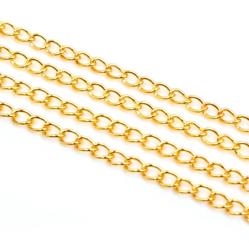 Цепь для бижутерии 3x2mm, Gold