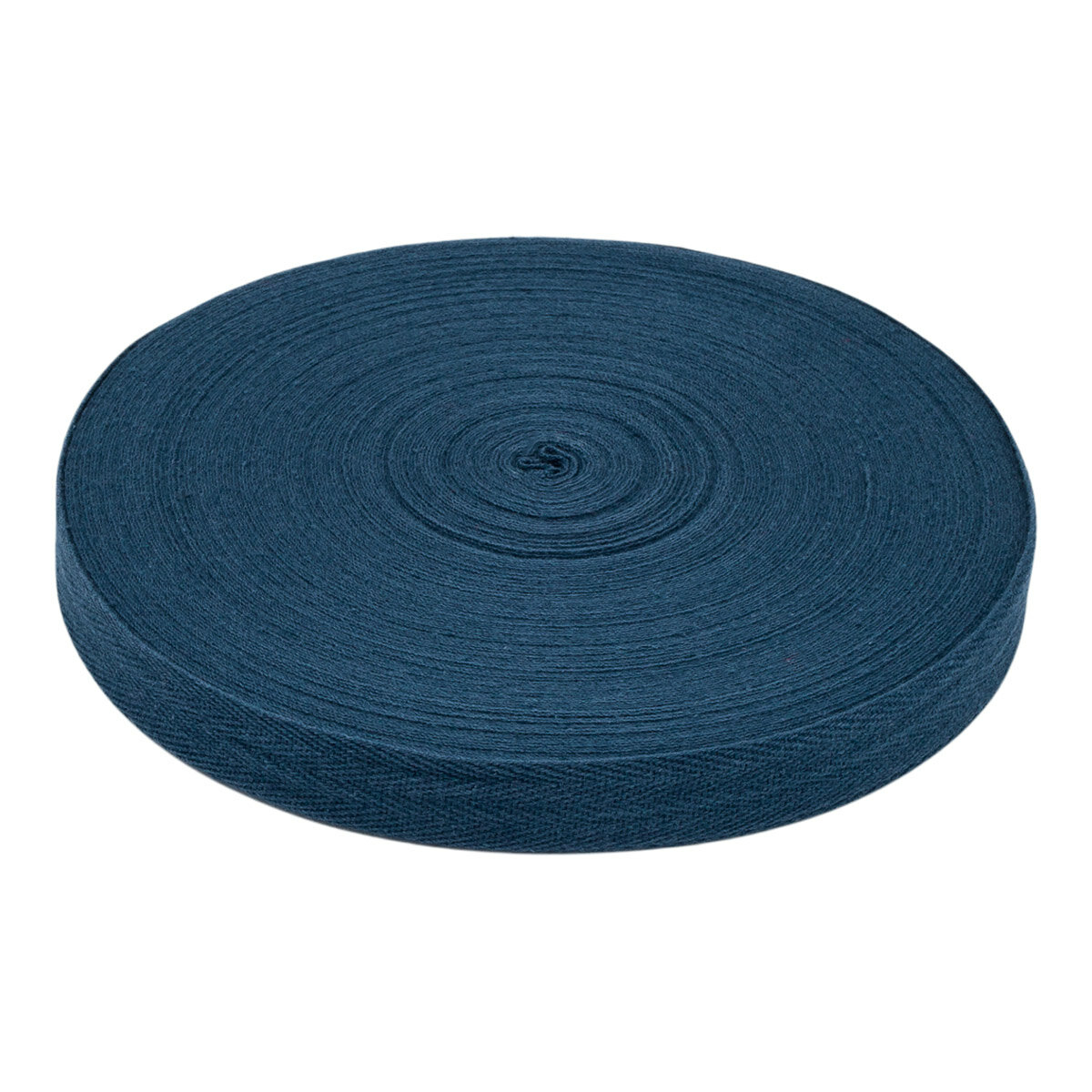 Киперная лента 2 см*45,72 м, для шитья и рукоделия, хлопок, Айрис (65 темно-синий)