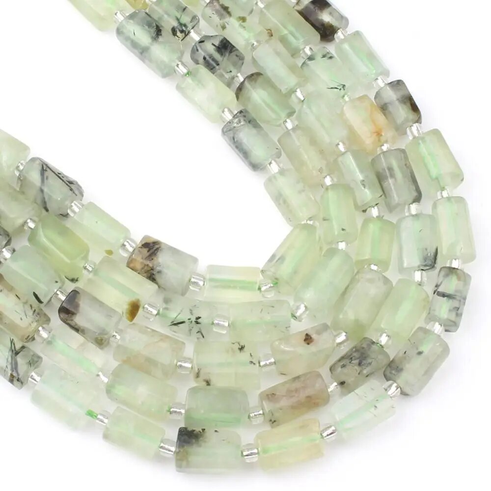 Бусины TANANTA натуральные камни 7,5 дюйма Изумрудный, prehnite